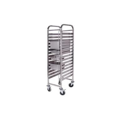 China Stainless Steel Bakery Trolley Cooling Rack 3 Shelf 452x710x924mm NSF for sale