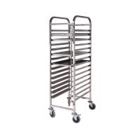 China Stainless Steel Bakery Trolley Cooling Rack 3 Shelf 452x710x924mm NSF for sale