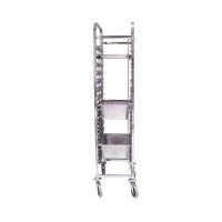 China Stainless Steel Bakery Trolley Cooling Rack 3 Shelf 452x710x924mm NSF for sale