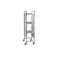 China NSF Stainless Steel Knocked-Down Mobile Tray Trolley 452x710x924mm 304 Grade for sale