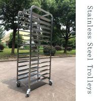 China Stainless Steel 800x600 Baking Rack for Revent Rack Oven Commercial Bakery Trolley for sale