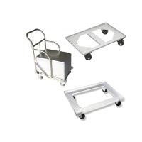 China NSF Stainless Steel Bread Pan Dollie 452mm x 710mm x 924mm 3 Shelf Bakery Trolley for sale