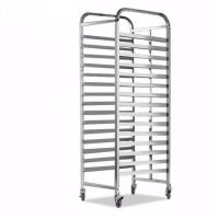 China Rk Bakeware China- Flat Pack Rack OEM Stainless Steel Bread Pan Trolley for sale