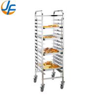 China Stainless Steel Flatpack Baking Tray Trolley Bun Pan Rack NSF Certified 18 Gauge for sale