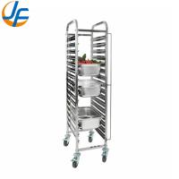 China Stainless Steel Flatpack Baking Tray Trolley Bun Pan Rack NSF Certified 18 Gauge for sale