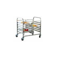 China Stainless Steel Gastronorm Rack Trolley 600x400mm Customizable Bakery Transport Cart for sale