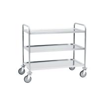 China Stainless Steel Gastronorm Rack Trolley 600x400mm Customizable Bakery Transport Cart for sale