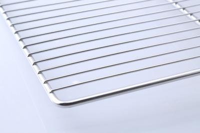 China Stainless Steel Cooling Rack 16 Inch 18 Inch Food Grade Wire Mesh BBQ Grill Tray for sale