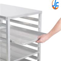 China RK Bakeware China-6 Pan End Load Undercounter Work Top Sheet / Bun Pan Rack with Side Channels for sale