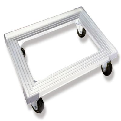 China NSF Aluminum Sheet Bun Pan Rack Bakery Baking Tray Trolley Bread Pan Dolly 50 Pcs Capacity for sale