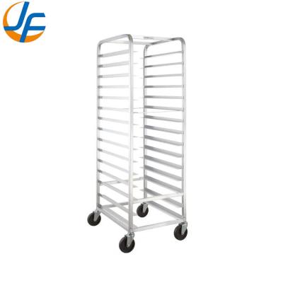 China Aluminum Sheet Pan Rack 40 Pan End Load Semi-Enclosed Bakery Trolley ISO9001 for sale