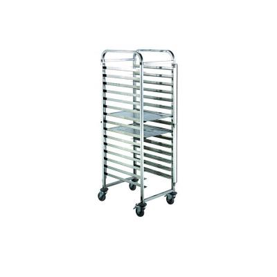 China Aluminum 10 Pan Side Load Bun Sheet Pan Rack 18 Tiers 603x471x1695mm Assembled for sale