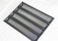 China 565x395x29mm 1.2mm PTFE French Baguette Baking Tray 4 Rows Non-Stick Aluminum Steel for sale