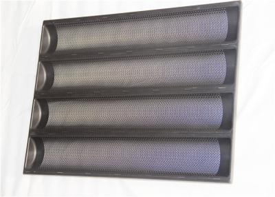 China Four Rows 565x395x29mm 1.2mm French Loaf Baking Pan Non-Stick Aluminium Steel for sale