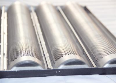 China PTFE Coated 5 Waves Baguette Baking Tray 600x400x30mm Aluminum Loaf Pan for sale