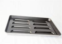 China Black Non Stick 8 Links Hot Dog Bun Baking Pan 530x380x40mm 0.8mm Al Steel for sale