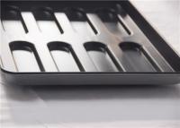 China Aluminized Steel 8 Cavity Hot Dog Bun Pan 530x380x40mm Non-Stick Commercial Baking Tray for sale