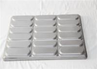 China 18 Cavity PTFE Hot Dog Bun Baking Pan 654x535x38mm Nonstick Al Steel for sale