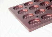 China Wine Red PTFE Cupcake Mould Tray 594x394x25mm 0.8mm Thickness Non-Stick Baking Pan for sale