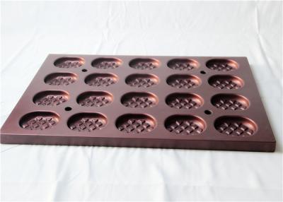 China Wine Red PTFE Cupcake Mould Tray 594x394x25mm 0.8mm Thickness Non-Stick Baking Pan for sale
