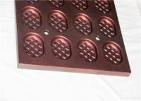 China Wine Red PTFE Cupcake Mould Tray 594x394x25mm 0.8mm Thickness Non-Stick Baking Pan for sale
