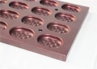 China Wine Red PTFE Cupcake Mould Tray 594x394x25mm 0.8mm Thickness Non-Stick Baking Pan for sale