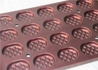 China Wine Red PTFE Cupcake Mould Tray 594x394x25mm 0.8mm Thickness Non-Stick Baking Pan for sale