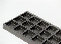 China 18 Cavity Wine Red Non Stick Square Cupcake Pan for sale