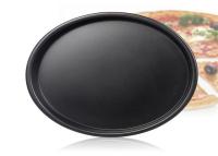 China Non Stick 7 Inch 178x170x25mm Round Pizza Baking Tray Aluminum Alloy Hard Anodized for sale