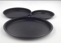 China Black 8 Inch Pizza Baking Tray 203x195x41mm Hard Anodized Non-Stick Aluminum Alloy for sale