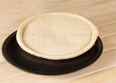 China 6 Inch Round Pizza Baking Tray 152x144x25mm Black Hard Anodized Aluminum Alloy Nonstick for sale