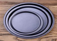 China Hard Anodized 10 Inch 254x246x25mm Pizza Oven Tray Nonstick Aluminum Deep Dish Pan for sale