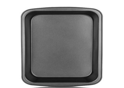 China 13 Inch Black Rectangular Pizza Tray 330x331x41mm Non-Stick Hard Anodized Aluminum for sale