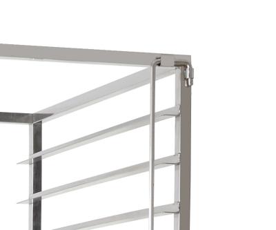 China Stainless Steel Trolley 15 Shelves 460x610x1780mm Commercial Utility Cart for sale