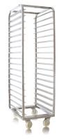 China 18 Shelves Stainless Steel Trolley 460x610x1780mm Dustproof Commercial Kitchen Cart for sale
