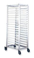 China Anodized Aluminum Trolley 18 Shelves 603x471x1695mm Commercial Bakery Rack for sale