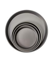 China Hard Anodized Pizza Baking Tray 5 Inch 127x119x25mm Non-Stick Aluminum Alloy for sale