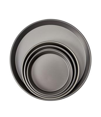 China Hard Anodized Pizza Baking Tray 5 Inch 127x119x25mm Non-Stick Aluminum Alloy for sale