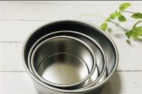 China Hard Anodized Mini Cake Baking Tray 8 Inch 203x197x75mm Aluminum Alloy for sale