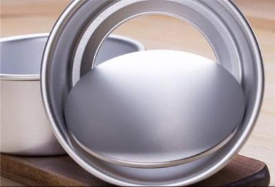 China 152x147x69mm Non Stick Anodized Round Cake Baking Tray for sale