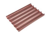 China 5 Rows Non Stick Aluminum Steel Baguette Tray 550x400mm PTFE Coated for sale