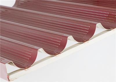 China 800x600x40mm PTFE French Stick Baking Tray 7 Rows 1.0mm Al-Steel for sale