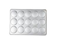 China PFA Nonstick 15-Cavity Hamburger Bun Baking Pan 600x400x40mm Aluminum Steel for sale