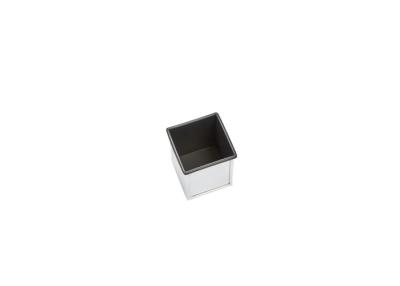 China PTFE Non Stick Bread Loaf Pan 100x100x100mm 1.0mm Aluminum Alloy Baking Pan for sale