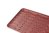 China PTFE Non Stick 670x511x40mm 28 Link Hot Dog Bun Baking Pan Aluminized Steel for sale