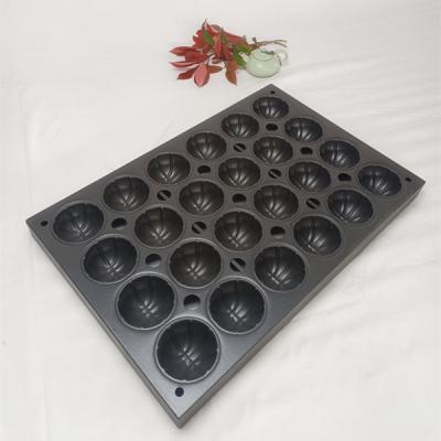 China Customized 1.0mm Al-Steel Nonstick Cake Baking Tray 600x400mm Spheroidal Pan for sale