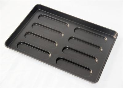 China RK BAKEWARE 530x380x40mm 0.8mm Al-Steel Non-Stick Hot Dog Bun Pan 8 Links for sale