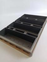 China Economical 4 Strapped Non Toxic Loaf Pan 600x397x93mm Corrugated Surface for sale