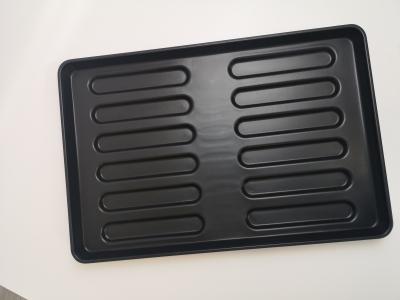 China 0.8mm Aluminum Steel 12 Cavity Hot Dog Mold Pan PTFE Non-Stick 600x400mm for sale