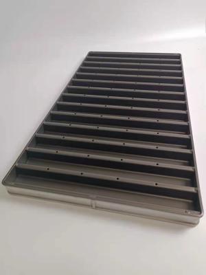 China 14 Rows 720x400x36.5mm Aluminum Baguette Baking Tray 1.0mm Nonstick PTFE for sale